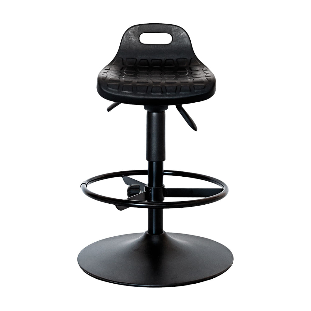 Banco ergonômico semisentado Prolabore. Linha LABORE. Base disco. Apoio ...